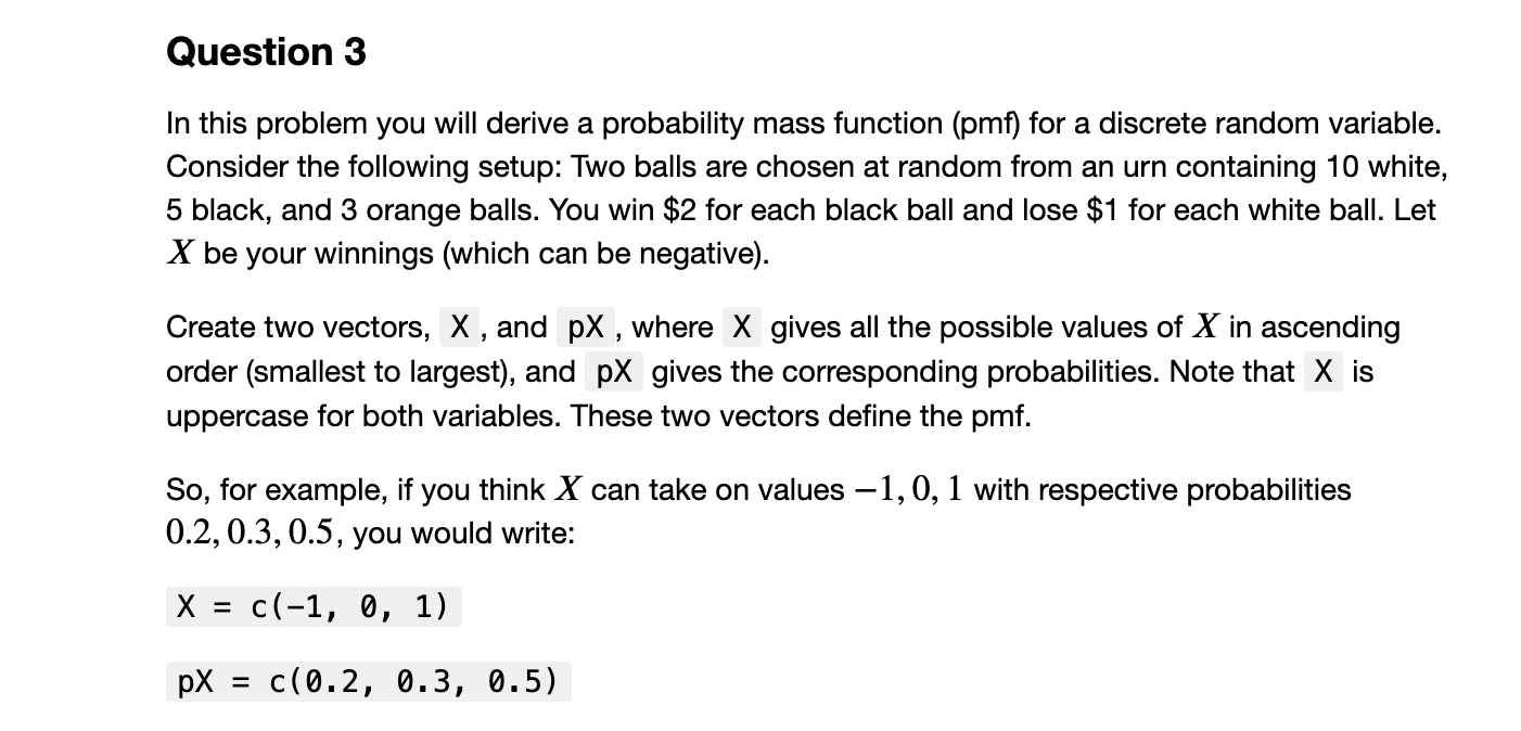 Solved Question 3In this problem you will derive a | Chegg.com