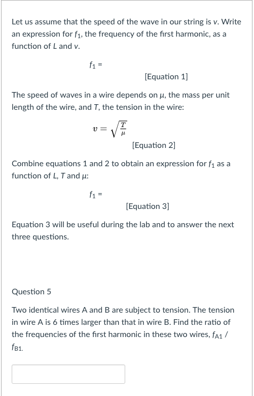 Solved Let Us Assume That The Speed Of The Wave In Our