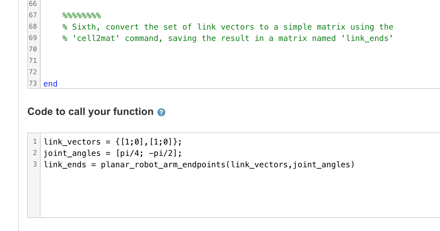 Use the vector and rotation functions you created | Chegg.com