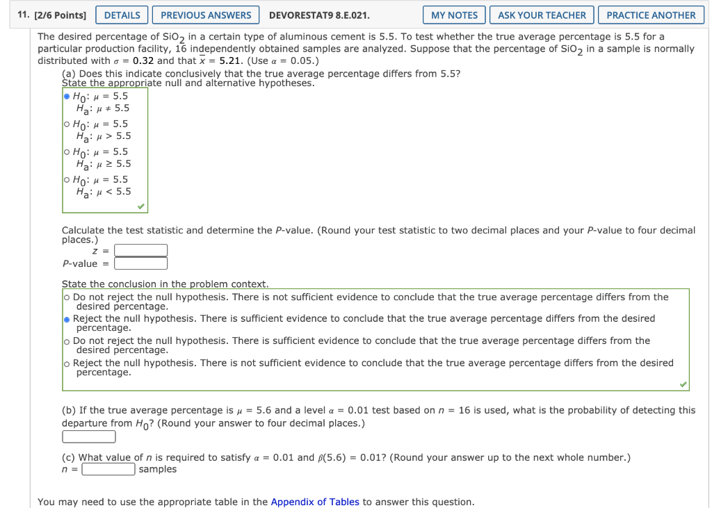 Solved 11. [2/6 Points) DETAILS PREVIOUS ANSWERS DEVORESTAT9 | Chegg.com
