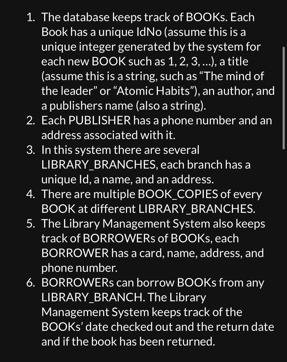 Solved 1. The database keeps track of BOOKs. Each Book has a | Chegg.com
