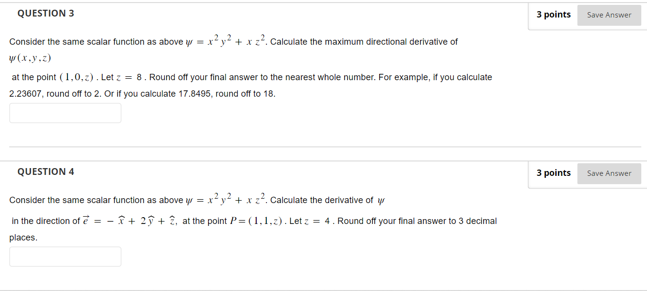 Solved Consider the same scalar function as above | Chegg.com