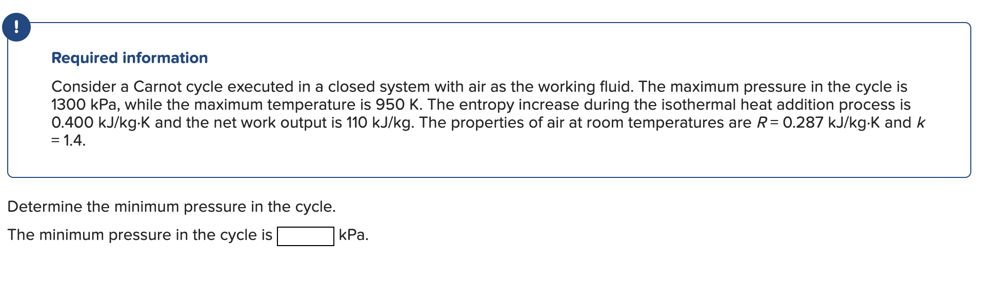 Solved Required information Consider a Carnot cycle executed | Chegg.com