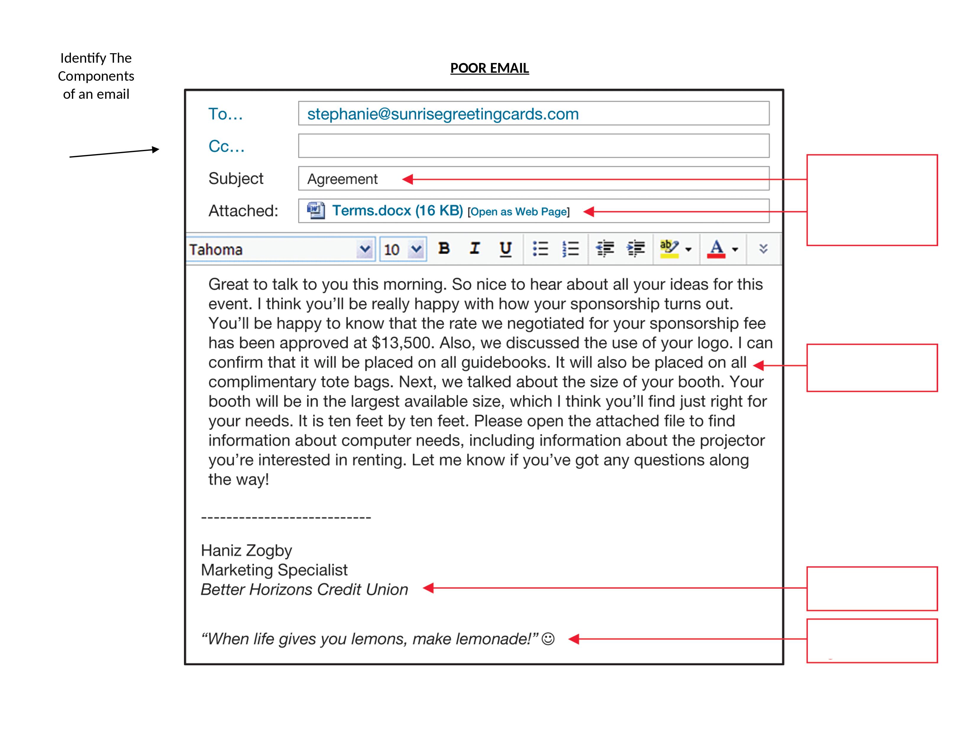 Solved Compare these two emails (one nasty and one sound). | Chegg.com