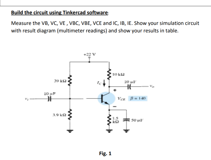 Solved Build the circuit using Tinkercad software: Measure | Chegg.com