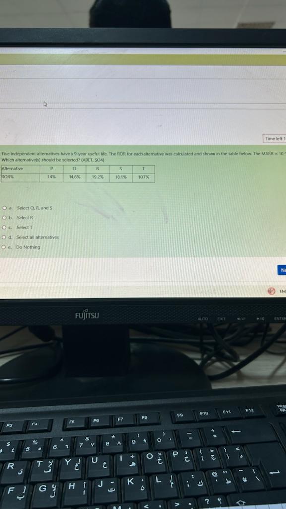 Solved Tirthe left 1Five independent alternatives have a | Chegg.com