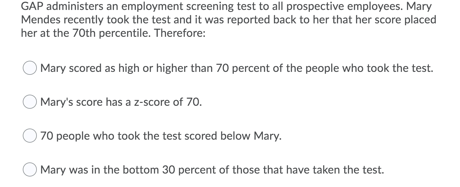 Solved GAP Administers An Employment Screening Test To All Chegg solved-gap-administers-an-employment-screening-test-to-all-chegg