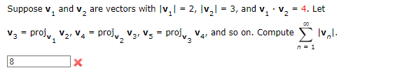 Solved Suppose v1 and v2 are vectors with ∣v1∣=2,∣v2∣=3, and | Chegg.com