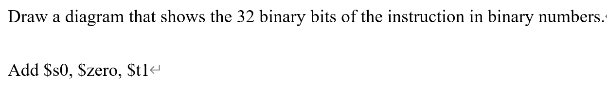 Solved Draw a diagram that shows the 32 binary bits of the | Chegg.com