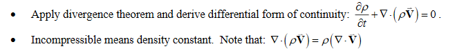 Solved Starting from the integral form of the continuity | Chegg.com