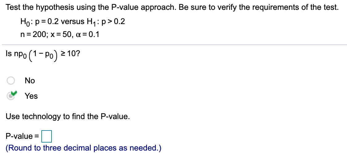 Solved Test the hypothesis using the P-value approach. Be | Chegg.com