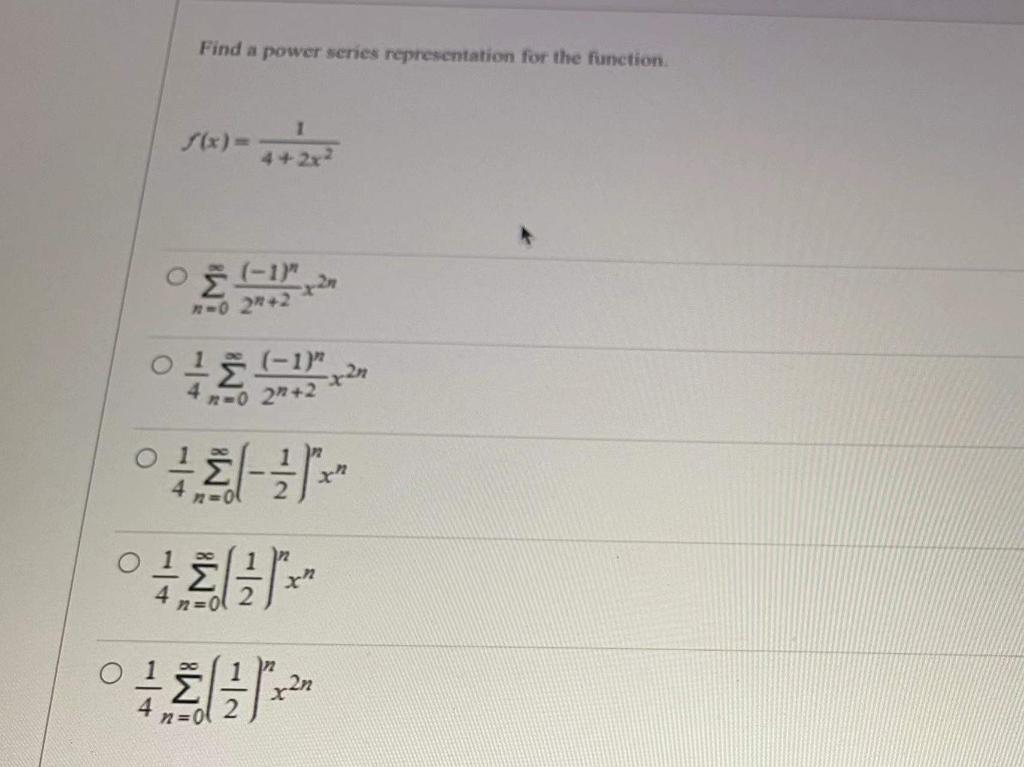 Solved Use the binomial series to expand the function as a | Chegg.com