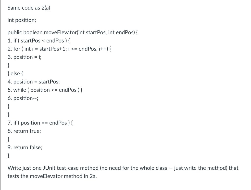 Draw the control flow graph for the following method. | Chegg.com