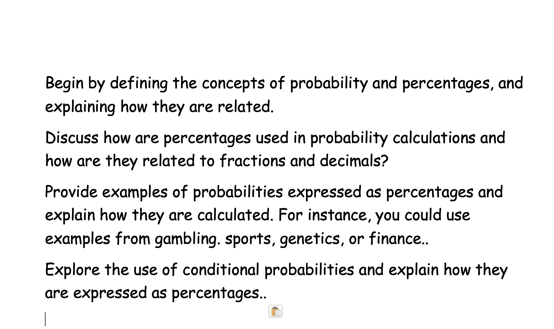 Solved Begin by defining the concepts of probability and | Chegg.com