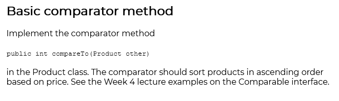 Product.java package comparatorbasic; public class | Chegg.com