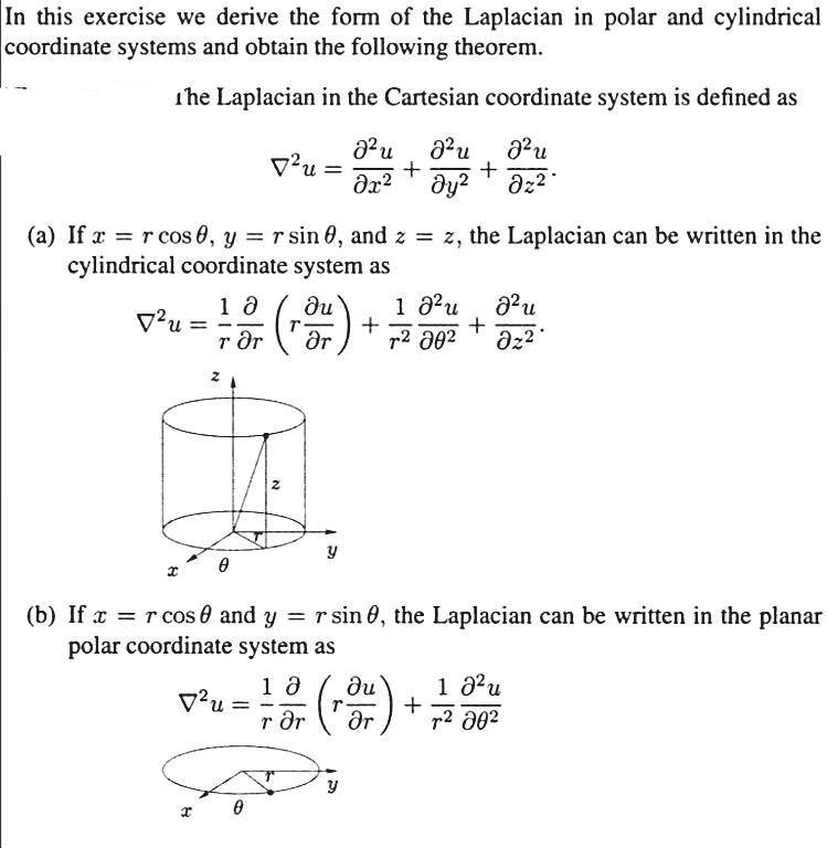 Solved In this exercise we derive the form of the Laplacian | Chegg.com