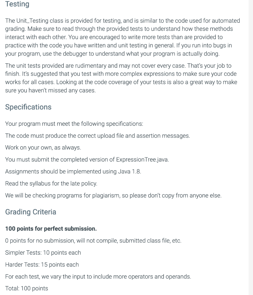 Solved Objectives - Learn how to parse an infix expression | Chegg.com