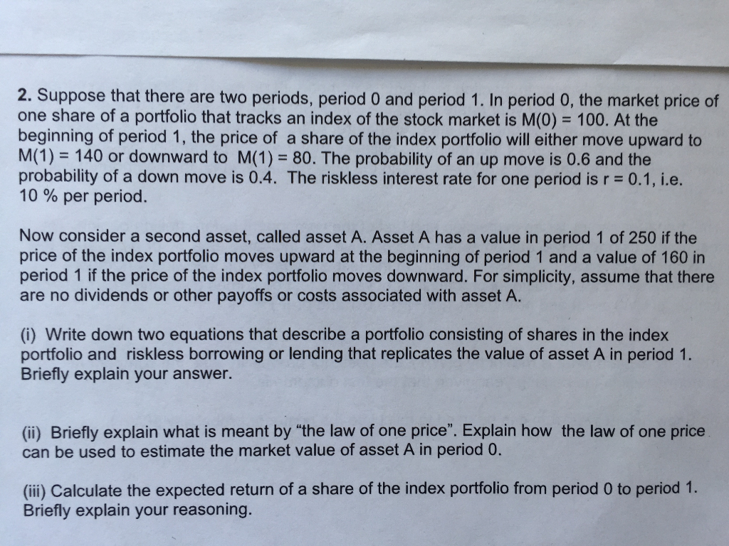 2. Suppose that there are two periods, period 0 and | Chegg.com
