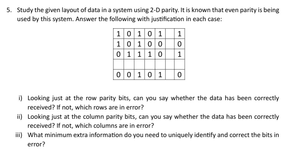 Solved Study the given layout of data in a system using 2-D | Chegg.com