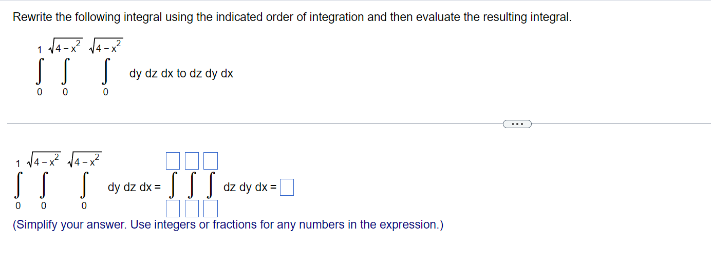 Solved 8.Rewrite the following integral using the indicated | Chegg.com