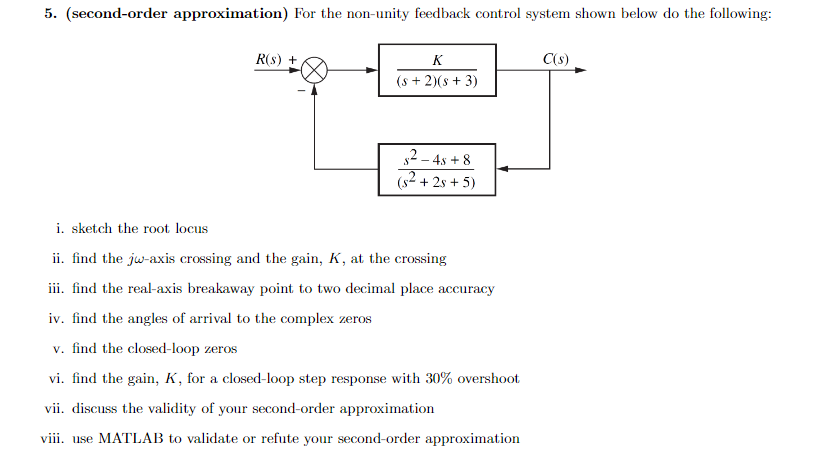 Solved 5. (second-order approximation) For the non-unity | Chegg.com