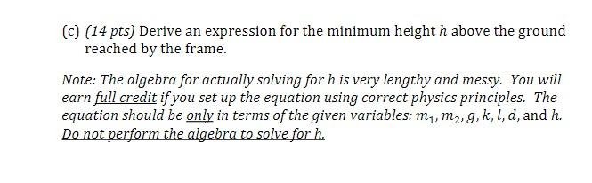 Solved Problem 3 ( 34 points total) A massless spring with | Chegg.com