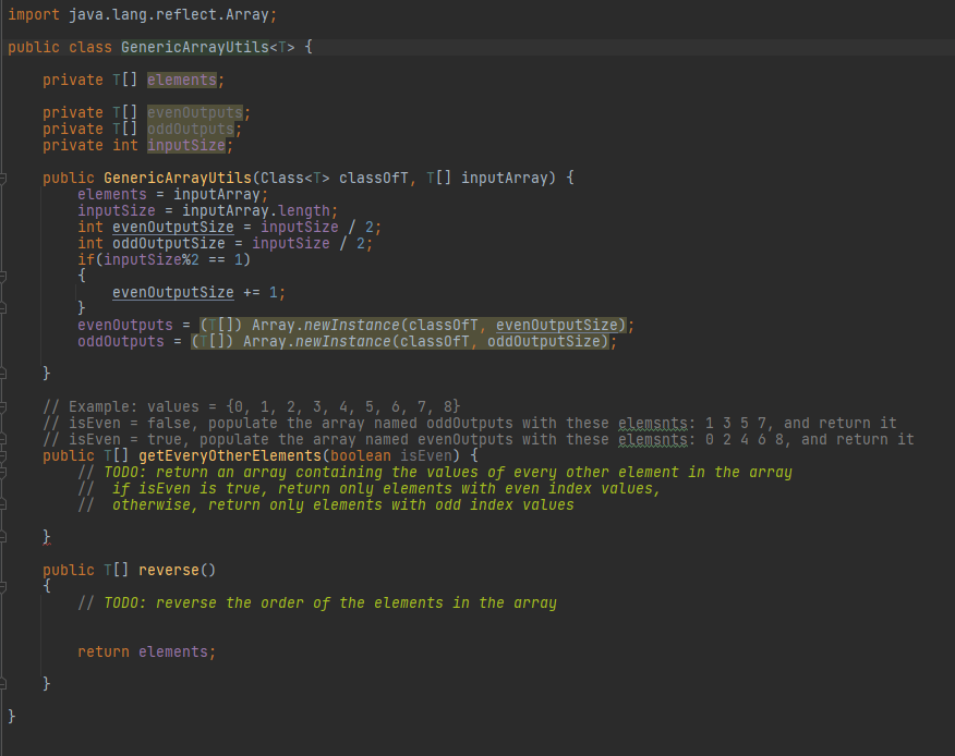 Solved Given Starting Code In this project, you are given | Chegg.com