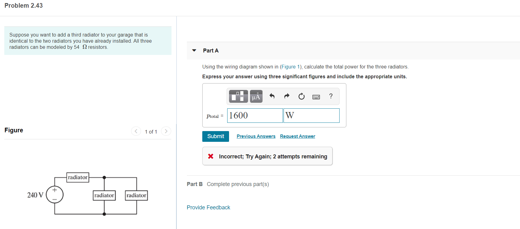Solved Suppose you want to add a third radiator to your | Chegg.com
