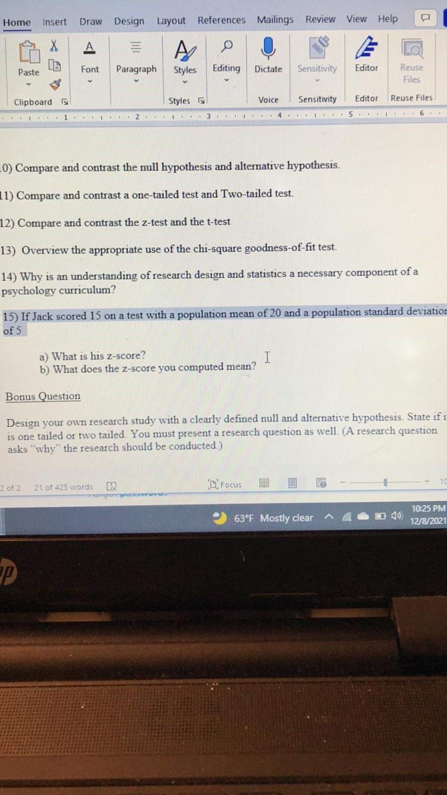 Solved Home Insert Draw Design Layout References Mailings | Chegg.com