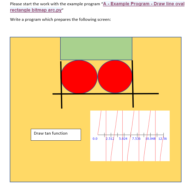 Solved Please start the work with the example program "A - | Chegg.com