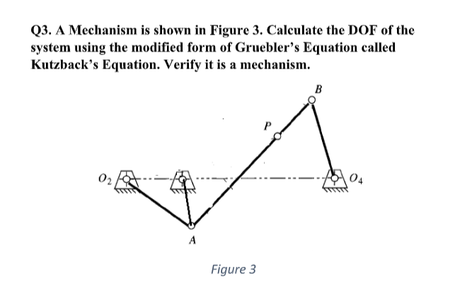 Solved Q3. A Mechanism is shown in Figure 3. Calculate the | Chegg.com