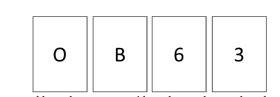 Solved On the Wason Card Test below: a) What card(s) should | Chegg.com