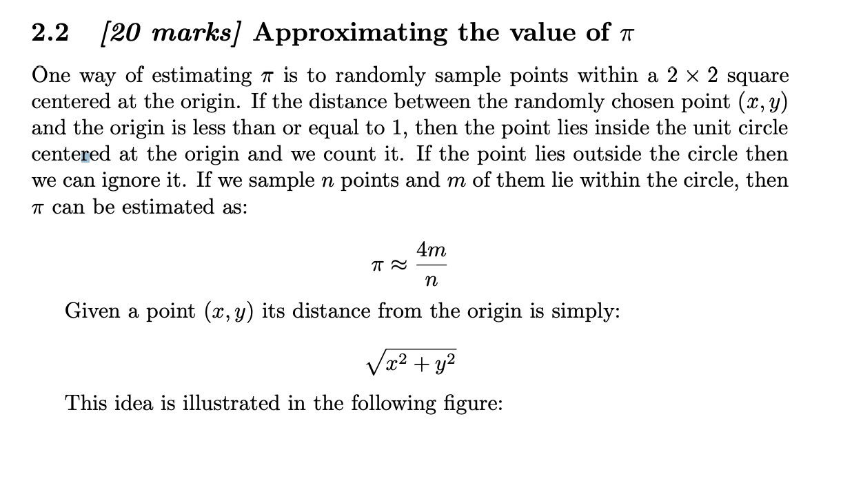 Solved 2.2 [20 marks] Approximating the value of a One way | Chegg.com