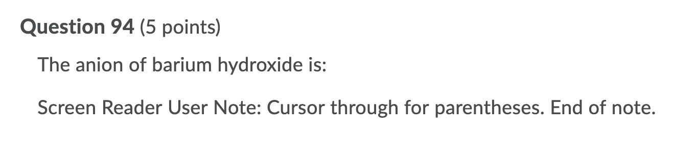 Solved Question 83 (5 points) The formula of lead (IV) | Chegg.com