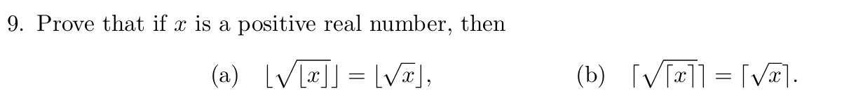 Solved Prove that if x is ﻿a positive real number, | Chegg.com