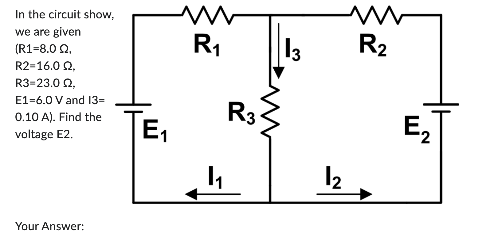 Solved In the circuit sho' we are given (R1=8.0Ω, R2=16.0Ω, | Chegg.com