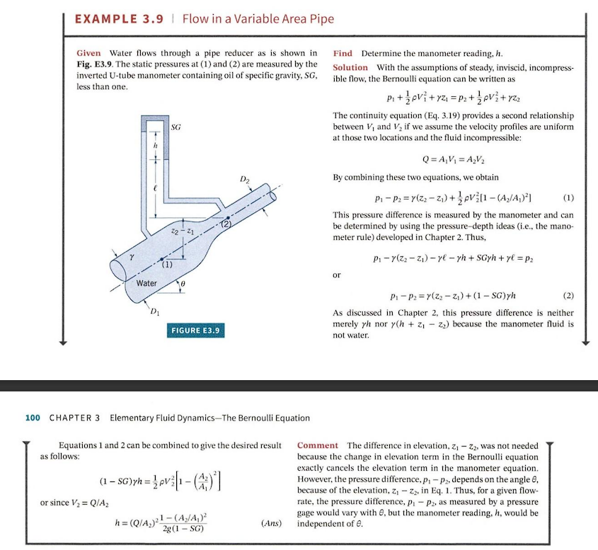 In example problem 3.9, what is the pressure | Chegg.com