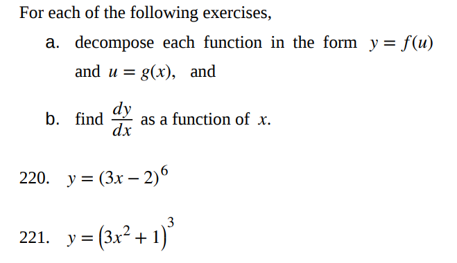Solved For each of the following exercises,a. ﻿decompose | Chegg.com
