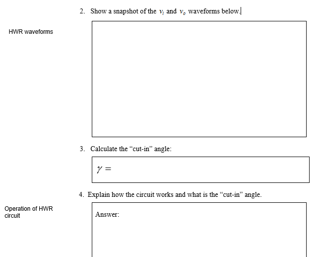 Solved Half-Wave Rectifier (HWR) Rectification of an AC | Chegg.com