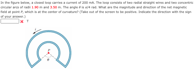 Solved In the figure below, a closed loop carries a current | Chegg.com