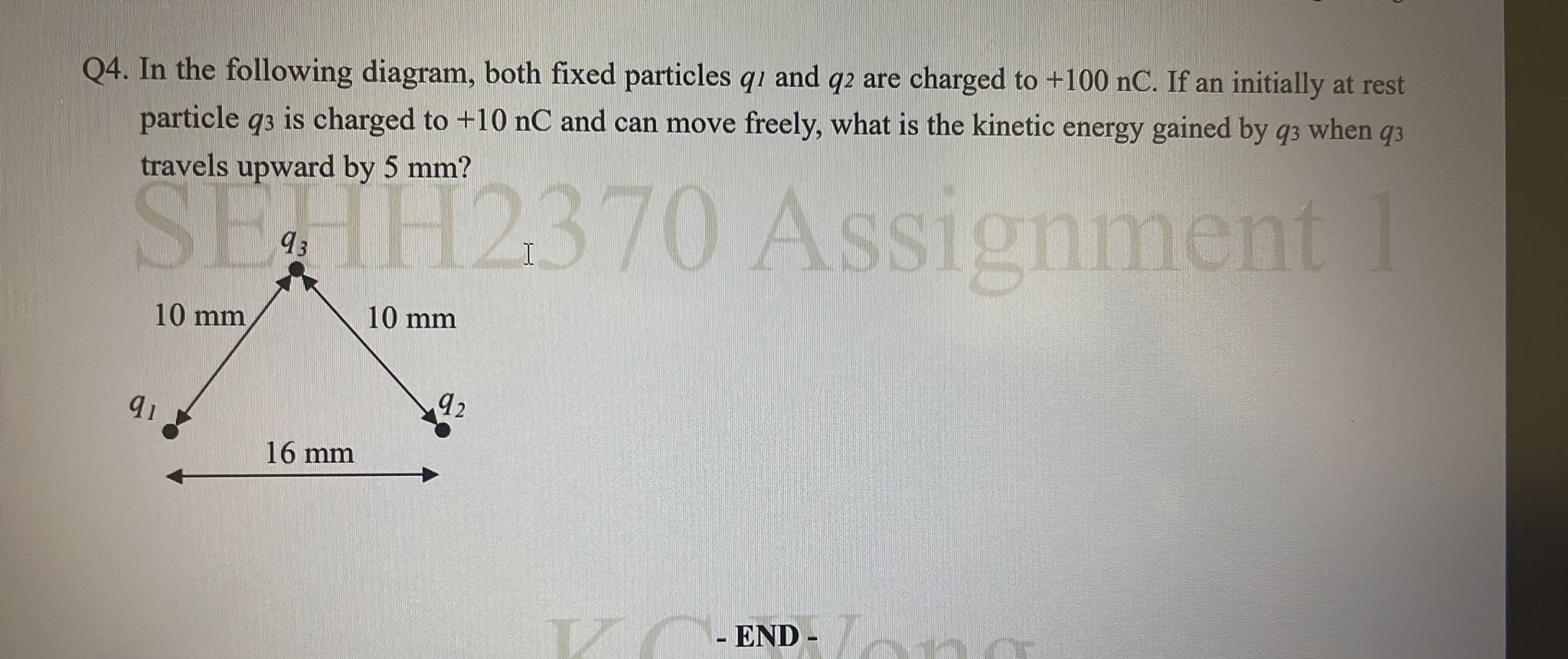 Solved 24. In the following diagram, both fixed particles ql | Chegg.com