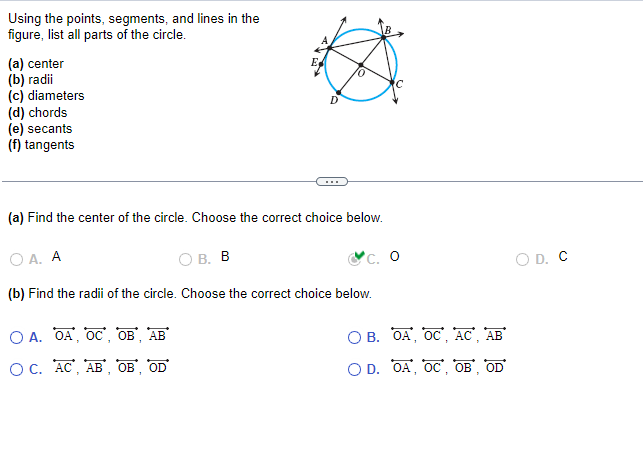 Solved Using the points, segments, and lines in the figure, | Chegg.com