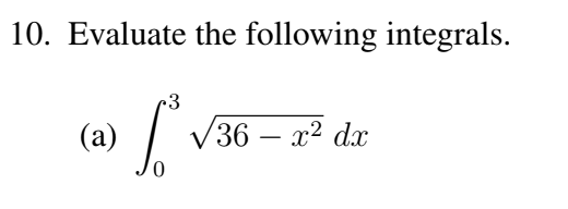 Solved ANSWER PROVIDED , USE TRIG SUB TO INTEGRATE AND PROVE | Chegg.com