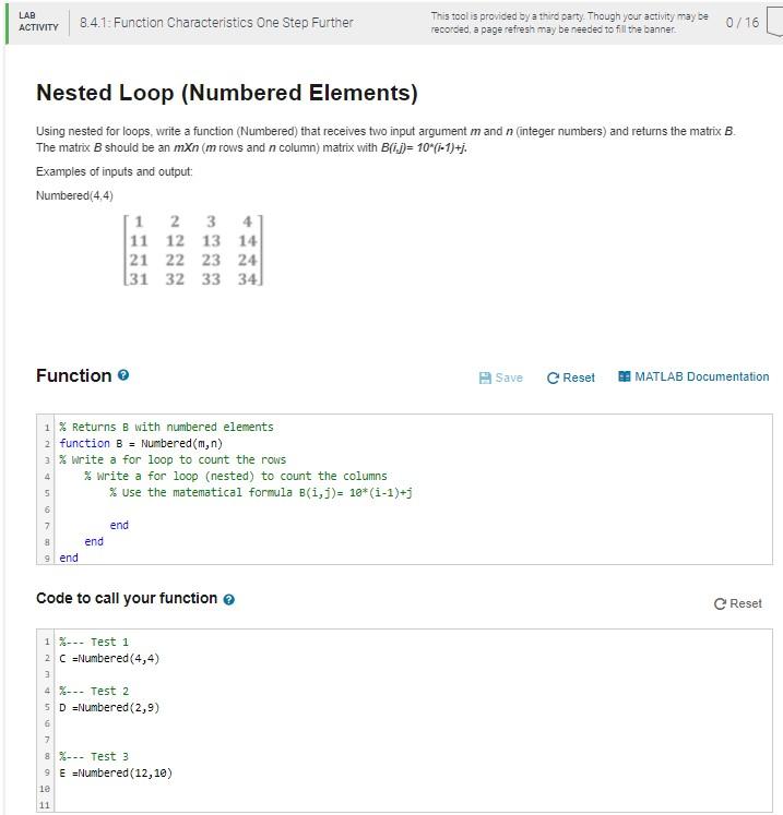 Solved LAR ACTIVITY 8.4.1: Function Characteristics One Step | Chegg.com