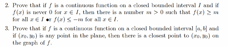 Solved 2. Prove that if f is a continuous function on a | Chegg.com