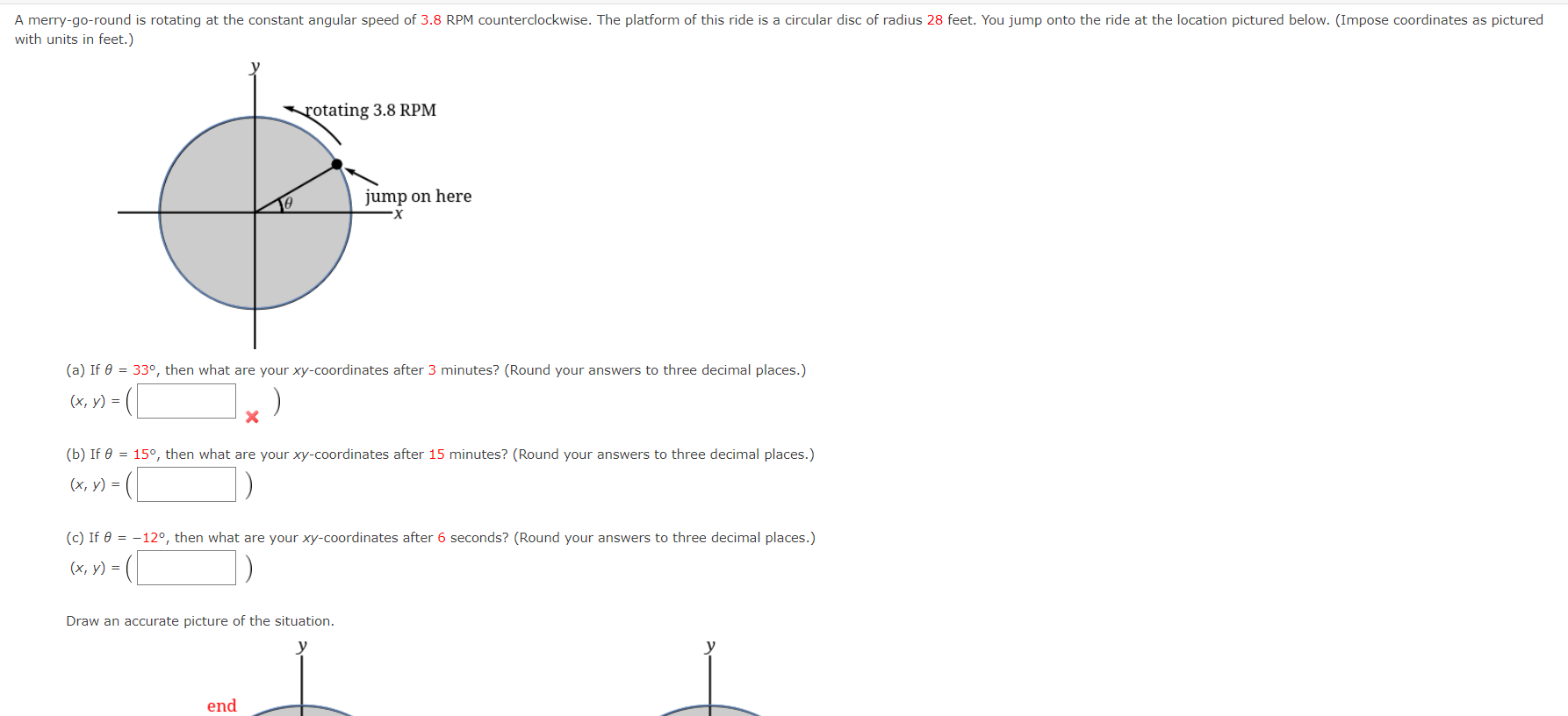 Solved A merry-go-round is rotating at the constant angular | Chegg.com