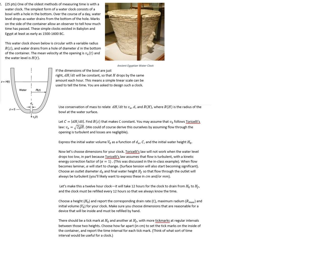 2. (25 pts) One of the oldest methods of measuring | Chegg.com