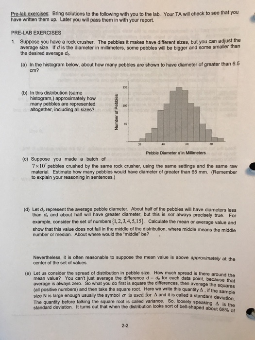 Pre-lab exercises: Bring solutions to the following | Chegg.com