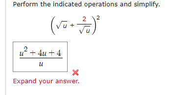 Solved Perform the indicated operations and simplify. | Chegg.com