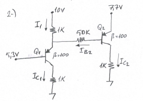 Solved Find I1, IB2, IC1 and IC2 | Chegg.com